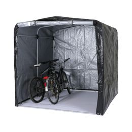 Fahrradgarage MCW-N61, Foliengarage Aufbewahrungsgarage Garagenzelt, Alu UV-Schutz wasserfest, 201x201x201cm ~ anthrazit