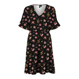 Vero Moda Petite Sommerkleid 'VMSMILLA' Damen Gr&ouml;&szlig;e 42 oliv / magenta / altrosa / schwarz