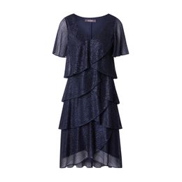 Vera Mont Kleid Damen Gr&ouml;&szlig;e 42 dunkelblau Winterkleid