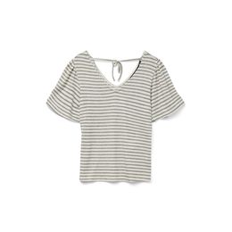 V&eacute;ro Moda Vero Moda T-Shirt 'VMGina' Damen Gr&ouml;&szlig;e M beige / graumeliert