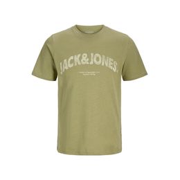 Jack & Jones Plus Jack & Jones Plus T-Shirt 'JORAlmeria' Herren Gr&ouml;&szlig;e 6XL oliv / wei&szlig;