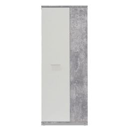 Roller Schuhschrank - Betonoptik-weiß - 5 Einlegeböden