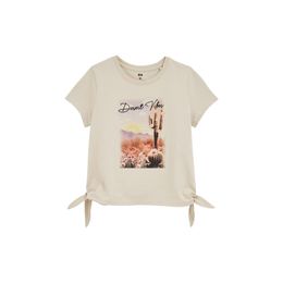 WE Fashion T-Shirt M&auml;dchen Gr&ouml;&szlig;e 158/164 beige / braun / hellgelb / schwarz