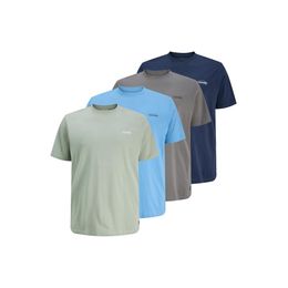 Jack & Jones Plus Jack & Jones Plus T-Shirt 'JJEnoa' Herren Gr&ouml;&szlig;e XXXL marine / azur / grau / pastellgr&uuml;n
