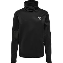 Hummel Sportsweatshirt 'Active' Jungen Gr&ouml;&szlig;e 128 grau / schwarz