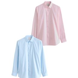 next Hemd Herren Gr&ouml;&szlig;e M/L hellblau / rosa