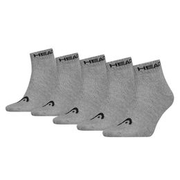 Head Socken Damen Gr&ouml;&szlig;e 43/46 graumeliert / schwarz