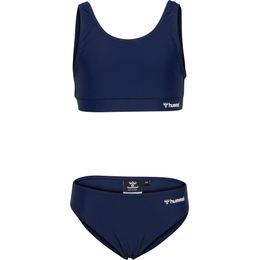 Hummel Bikini 'Sun' M&auml;dchen Gr&ouml;&szlig;e 134 navy / wei&szlig;