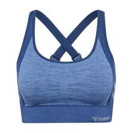 Hummel Sport-BH Damen Gr&ouml;&szlig;e L saphir / enzian / grau