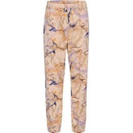 Hummel Hose M&auml;dchen Gr&ouml;&szlig;e 146 blau / dunkelbraun / lavendel / pastellorange