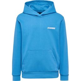 Hummel Sweatshirt 'Casper' Jungen Gr&ouml;&szlig;e 128 blau / wei&szlig;