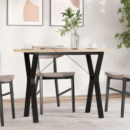 Esstisch Y-Gestell 100x50x75,5 cm Massivholz Kiefer & Stahl