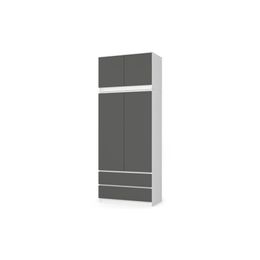 Höffner Drehtürenschrank 234 cm hoch Oda mehrfarbig Maße (cm): B: 90 H: 234 » Höffner
