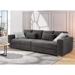 Jockenh&ouml;fer Big-Sofa JOCKENH&Ouml;FER GRUPPE "Maxi", grau (grau 426, 09), B:289cm T:118cm, Korpus: 100% Polyester;Kissen: 100% Polyester, Sofas, Big-Sofa, Federkernpolsterung, inklusive 8 Kissen