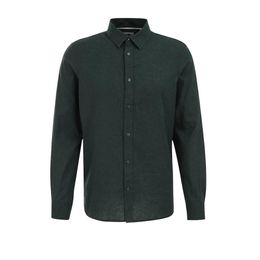 WE Fashion Button Up Shirt male Green size M