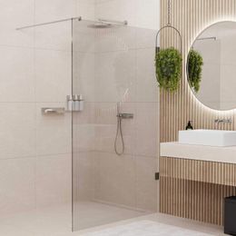 Walk-In-Dusche HLO-GUB2, Glaswand Duschwand 210x90 cm