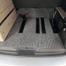 carbest Teppich Kofferraum mit Schienen Citroen Campster, grau