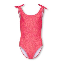 ONLY GIRLS Badeanzug 'KOGBEACH' Mädchen Größe 134/140 mandarine / hellrot