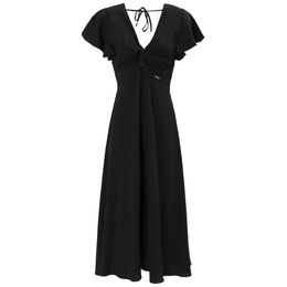 Influencer Kleid Damen Größe 44 schwarz Winterkleid
