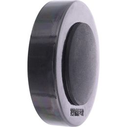 Wagner Design-Wandtürstopper, Ø 38 mm, VE 2 Stk, Höhe 10 mm, Transparent Rauchig/Schwarz