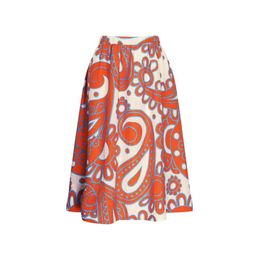 Seidensticker Rock 'Schwarze Rose' Damen Größe 36 blau / orange / weiß