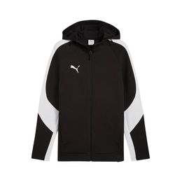 Puma Athletic Zip-Up Hoodie 'TeamEvostripe' male Black size XXXL