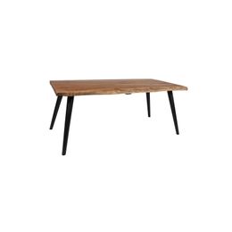 ByLiving Couchtisch CADDY, Breite 110 cm, Akazie natur/schwarz, Baumkante