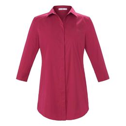 Emilia Lay - Longbluse mit 3/4-Arm, pink, Gr. 48 / XL - Baumwolle