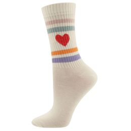 Ewers Socks 'Ringel/Herz' female size 35/38 Beige