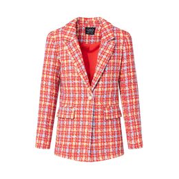 Quiosque Blazer Damen Gr&ouml;&szlig;e 42 hellblau / gelb / rot