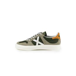 MUNICH Sneaker 'PRIME' Herren Gr&ouml;&szlig;e 44 ocker / khaki / oliv / wei&szlig;