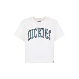 Dickies T-Shirt 'Aitkin' Damen Gr&ouml;&szlig;e M smaragd / schwarz / offwhite