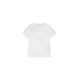 Scalpers Crochet Aop Tee ' ' Damen Gr&ouml;&szlig;e S ecru / wei&szlig;