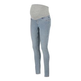 MAMALICIOUS Umstand Jeans 'MLOslo' Damen Gr&ouml;&szlig;e 30 blue denim / graumeliert