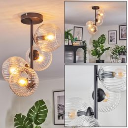 hofstein Koyoto Deckenleuchte Glas 15 cm Klar, 4-flammig