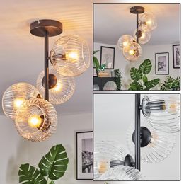 hofstein Ripoll Deckenleuchte Glas 15 cm Klar, 4-flammig