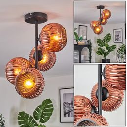 hofstein Ripoll Deckenleuchte Glas 15 cm Kupferfarben, 4-flammig