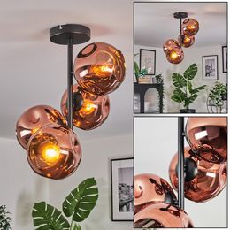hofstein Ripoll Deckenleuchte Glas 15 cm Kupferfarben, 4-flammig
