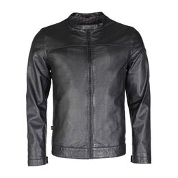 Lederjacke Maze "42024131", Herren, Gr. 4XL, schwarz, Obermaterial: 100% Lammleder; Futter: 100% Baumwolle; &Auml;rmelfutter: 100% Polyester, mit Druckknopf, Jacken