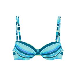 s.Oliver Bikinitop Damen Gr&ouml;&szlig;e 75 t&uuml;rkis / azur / petrol / wei&szlig;