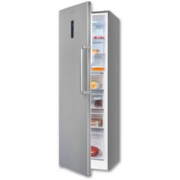 Exquisit Gefrierschrank "GS295-NF-H-040D", Energieeffizienz: D (A-G), silber (edelstahl), B:60cm H:185cm T:66cm, Gefrierschränke