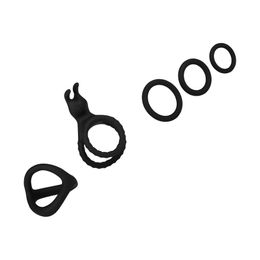 EIS Vielseitiges Penisring-Set aus Silikon, 5 Teile