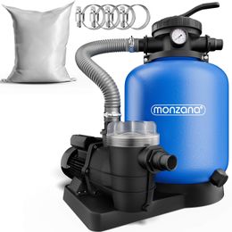 Monzana Sandfilteranlage 13200 L/h mit Vorfilter/Filterglas