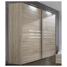 Schwebetürenschrank wimex "Anna", braun (struktureichefarben hell), B:225cm, Schränke