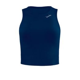 WINSHAPE Tanktop &raquo;AET136C&laquo; Functional Comfort dark blue L L Kurzes, figurbetontes Tanktop mit Rundhalsausschnitt