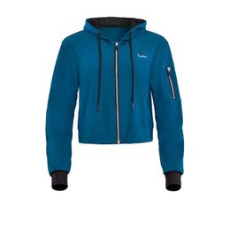 WINSHAPE Trainingsjacke »Functional Comfort One Pocket Jacket« J009C teal green S S Mittellange, legere Jacke mit Zippertasche am linken Arm