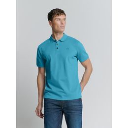 NO EXCESS T-Shirt »Polo shirt« azur M M Aus atmungsaktivem Stoff gefertigt