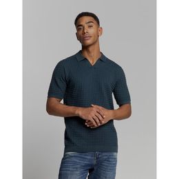 NO EXCESS Herren NO EXCESS T-Shirt &raquo; Poloshirt mit kurzen &Auml;rmeln&laquo; blau XL