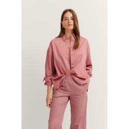 Bugatti Damen Bugatti Hemdbluse aus Baumwoll-Satin rosa 42