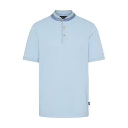 Bugatti Herren Bugatti Poloshirt mit Stehkragen blau L